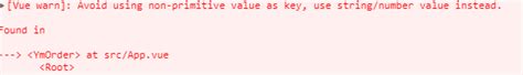 Vue 渲染列表报错avoid Using Non Primitive Value As Key Use Stringnumber
