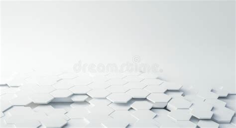 A Minimalist Design Featuring An Array Of White Hexagonal Tiles Arranged In A Honeycomb Pattern