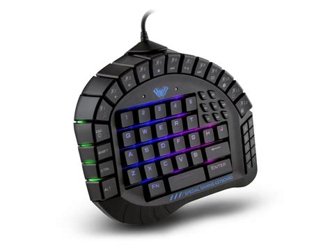 Aula Excalibur Master One Hand Gaming Keyboard Removable Hand Rest Rgb