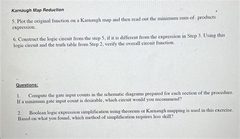 Solved To Verify And Apply Techniques To Reduce Boolean
