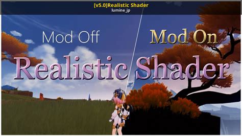V50 Realistic Shader Mod For Genshin Impact Gi Mods