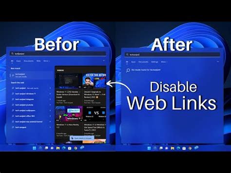 How To Disable Web Links In Search Windows Disable Bing Search In Windows Start Menu