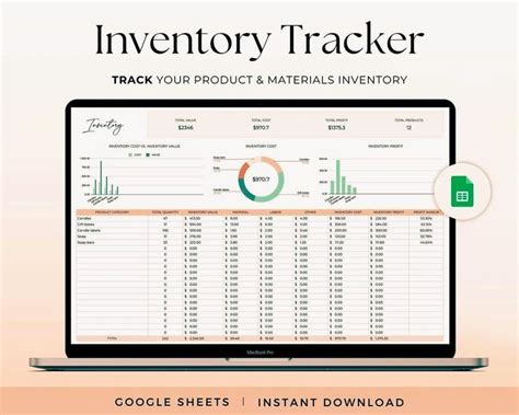 Inventory Tracker Spreadsheet Inventory Management Inventory Sheet