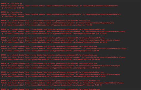 Vuejs Babel Errors In Cloud 9 Ide Stack Overflow