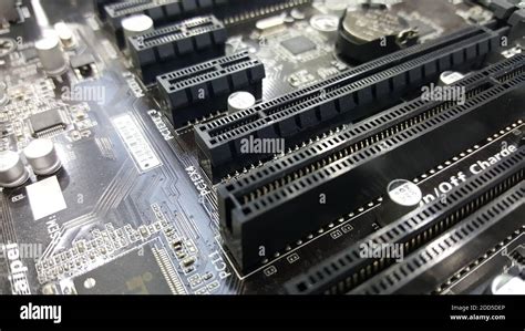 Desktop Computer Motherboard Processor Socket Close Up Stock Photo Alamy