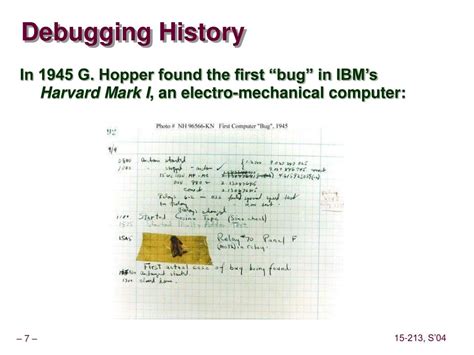 PPT Debugging April 6 2004 PowerPoint Presentation Free Download ID 5547281