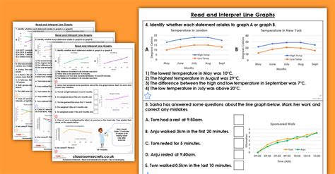 Free Read And Interpret Line Graphs Homework Extension Year 6