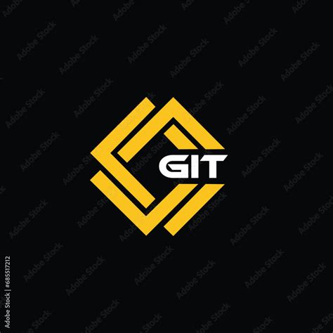 Vecteur Stock Git Letter Design For Logo And Icon Git Typography For