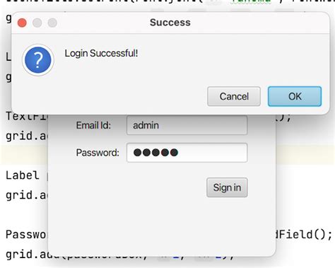 Javafx Login Form Validation Example