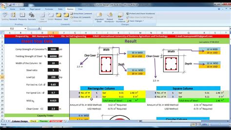 Slab Formwork Calculation Excel Homebiz U Profit Throughout Formwork Design Spreadsheet Db