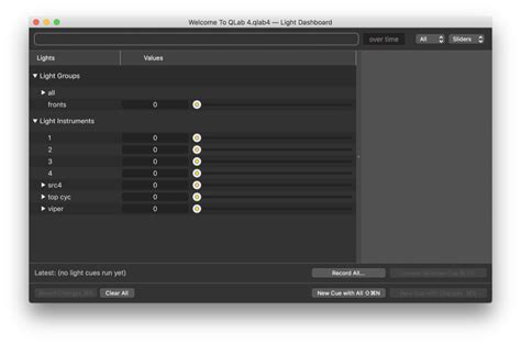 The Light Dashboard Qlab 4 Documentation