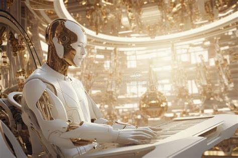 Robot As Human In Spaceship Stock Illustration Illustration Of Artificial Program 294501692