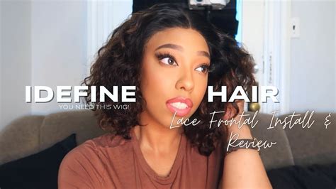 Idefine Wig Review Lace Front Wig Review And Wig Install Youtube