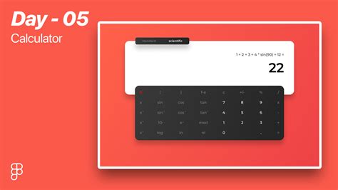 Daily Ui Design Challenge Day 05 Simple Calc Behance