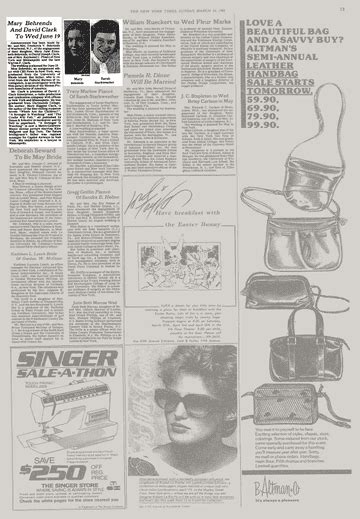 Mary Behrends And David Clark To Wed June 19 The New York Times