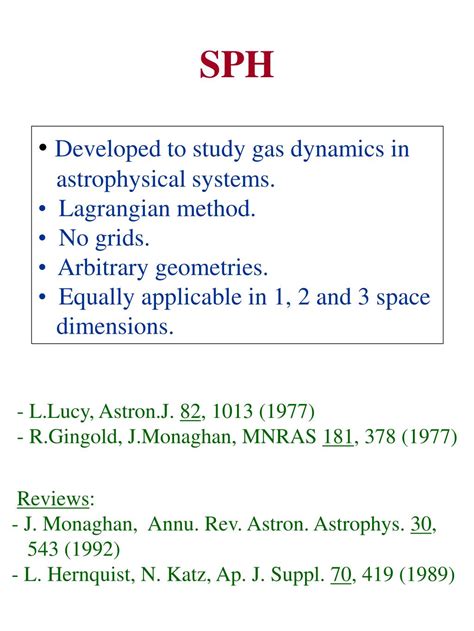 Ppt Smoothed Particle Hydrodynamics Powerpoint Presentation Free Download Id 6053871