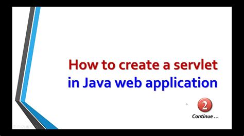 How To Create Servlet To Handle User Request Youtube