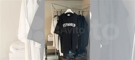 Vetements Censored Black Logo футболка оригинал купить в Москве ...