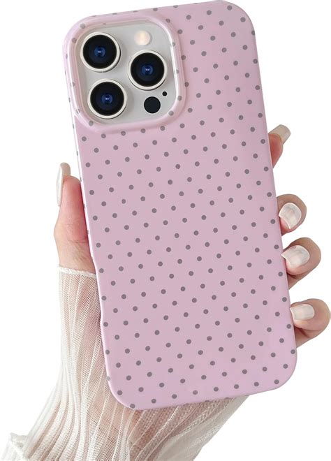 Yeddabox For Iphone 15 Pro Case Cute Polka Dot Phone Case