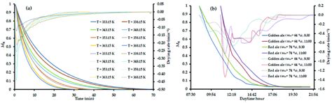 Experimental Drying Curves A Conventional Electric Convective Dryer