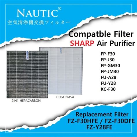 Jual Hepa Filter Sharp Fz F30hfe For Air Purifier Fp F30y Fp J30y Fp Gm30y Fp Jm30y Fu A28 Fu