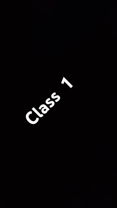 Class 1 Youtube