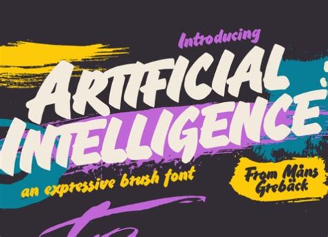 Artificial Intelligence Script Font