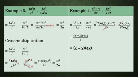 Multiplication Of Rational Expression Pptx