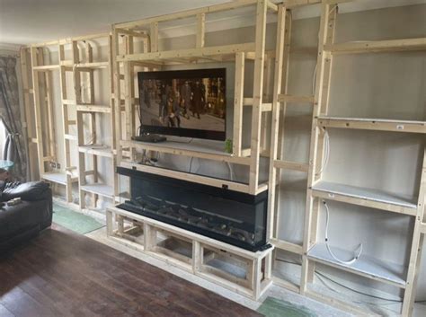 How To Build A Built In Tv Wall Unit At Roman Cox Blog