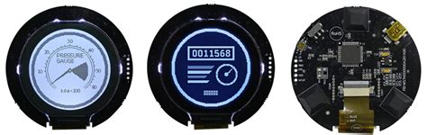 Circular COG LCD Display USB Demo Kits Available