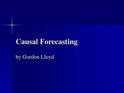 Ppt Causal Forecasting Powerpoint Presentation Free Download Id 404608