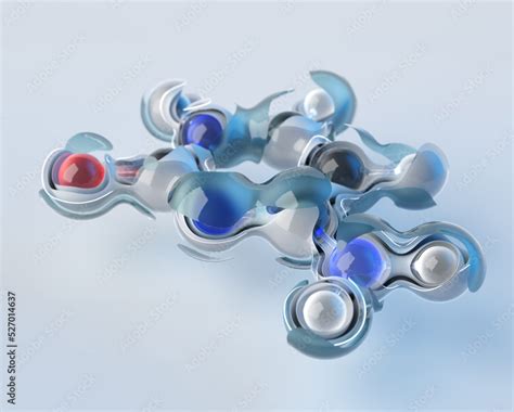 Science Molecule Nucleobase Model Structure DNA D Rendering Stock Illustration Adobe Stock