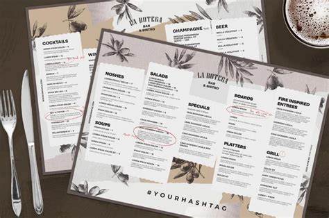 15 Rustic Menu Template PSD FREE Download Graphic Cloud
