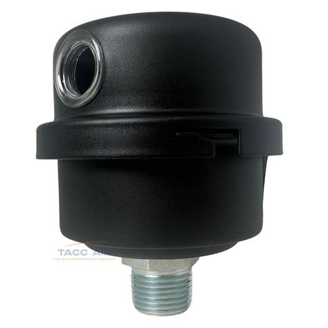 38 Npt Air Compressor Intake Filter Silencer Metal Housing Canister