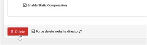 how to delete a website nutty about hosting