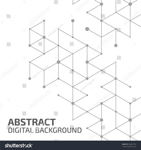 Geometric Lines Dots Line Pattern Modern Stock Vector Royalty Free 598857053 Shutterstock