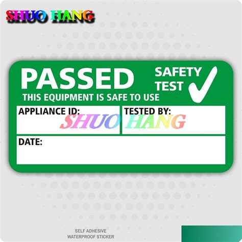 Pat Test Passed Or Failed Stickers Electrical Safety Self Adhesive Labels Vinyl Stickers