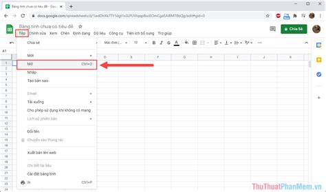 Cách mở file Excel trên Google Sheets