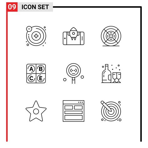 Pack Of 9 Creative Outlines Of Programming Develop Filament Coding