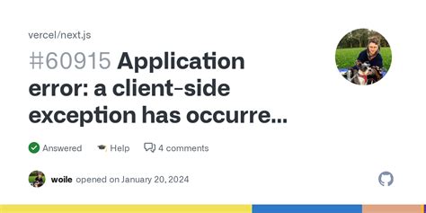 Application Error A Client Side Exception Has Occurred When Going Back