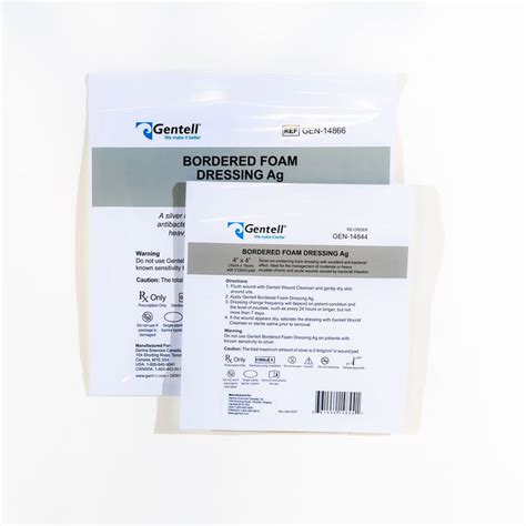 Bordered Foam Dressing Ag Silver Biosmdpharma