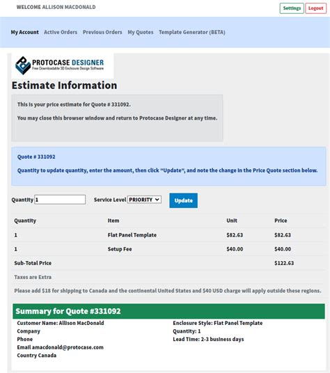 File Instant Quote In My Account Final PNG Protocase Designer Documentation