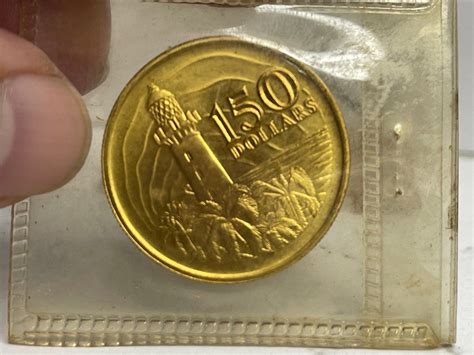 1969 singapore 150th anniversary s 150 gold coin pair hobbies and toys memorabilia
