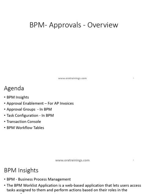 Bpm Approval Foundation Pdf