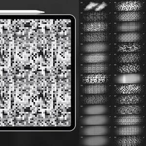 Procreate Pixel Textures Bloom Pixel Procreate Texture Seamless Brushes Perlin Noise