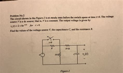 Solved The Circuit Shown In The Figure Is At Steady State Chegg