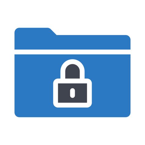 Secure Folder Generic Blue Icon