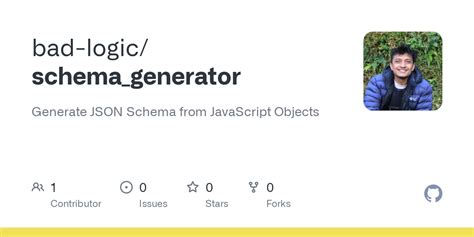 github bad logic schema generator generate json schema from