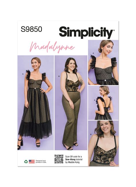 Simplicity 9850 Sewing Pattern Remnant House Fabric