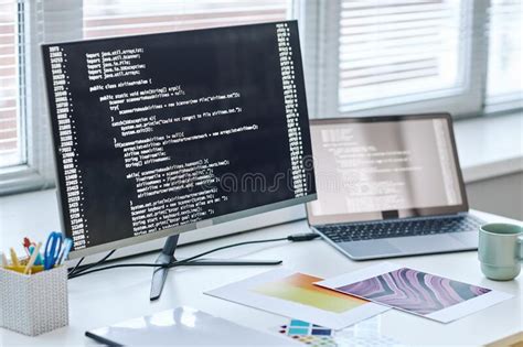 Code Lines On Screen Stock Image Image Of Processing 120826249